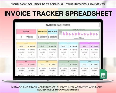 Invoice Tracker Spreadsheet Your Perfect Business Finance Tracker