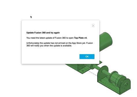 You Need The Latest Update Of Fusion360 To Open Unfortunatly The