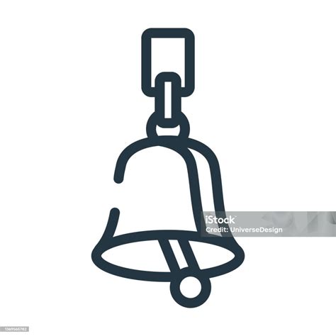 벨 채워진 도구 얇은 선 아이콘 음악 개념 격리 개요 기호에서 간단하고 비즈니스 선형 아이콘 웹 디자인 및 앱에 대한 벡터 그림 기호 요소입니다 0명에 대한 스톡 벡터 아트