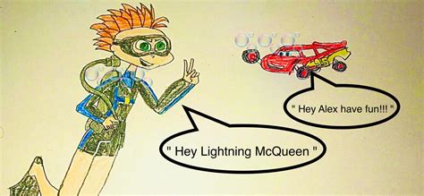 Alex Seville And Lightning Mcqueen Underwater By Gustthanks On Deviantart