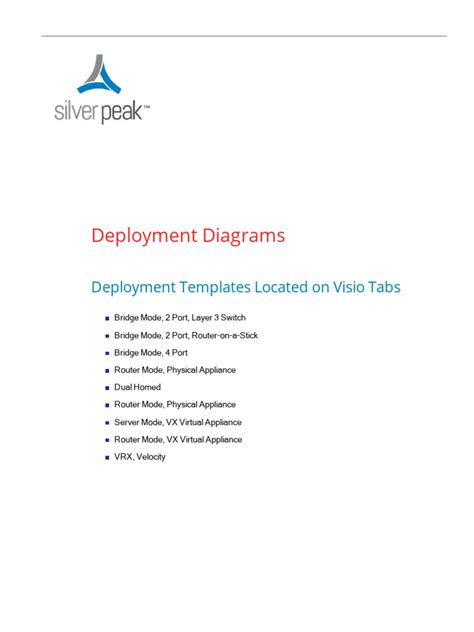 Silver Peak Deployment Diagrams Visio Af Pdf Router Computing