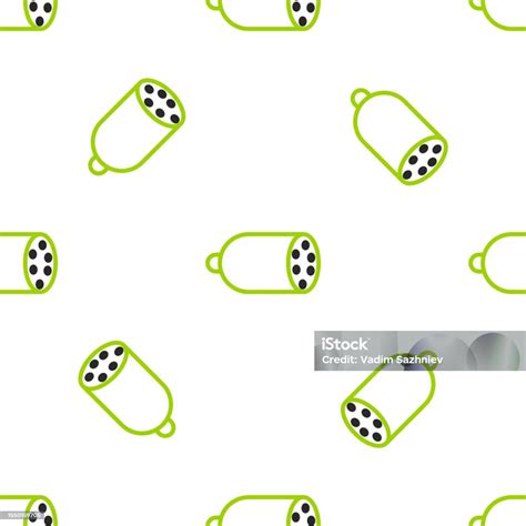 라인 살라미 소시지 아이콘 흰색 배경에 매끄러운 패턴을 분리 고기 델리카트슨 제품 벡터 고기에 대한 스톡 벡터 아트 및 기타 이미지 고기 다중 색상 델리카트슨