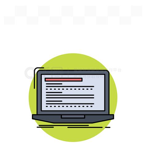 编码免抠元素代码，编码，计算机，整体，笔记本电脑平面颜色图标矢量模板免费下载eps格式1500像素编号38216613 千图网