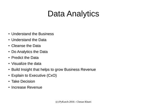 Data Analytics With Pandas And Numpy Python Ppt Data Analytics With Pandas And Numpy Python Ppt