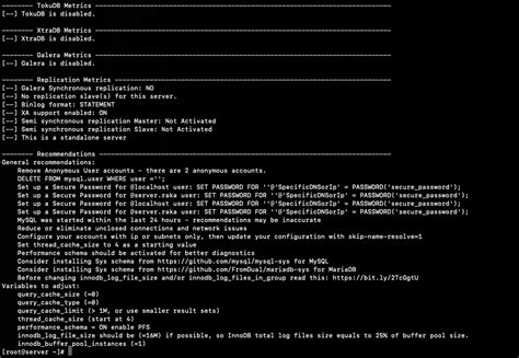 Optimasi Database Mysql Menggunakan Mysqltuner