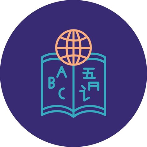 Linguistics Line Two Color Circle Icon 43485635 Vector Art At Vecteezy