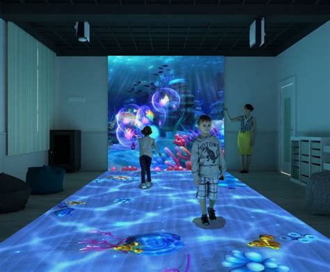 Large Screen High Precision Interactive Floor Projection System