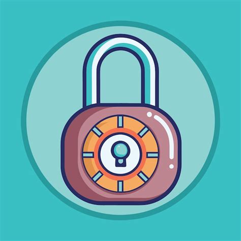 Premium Vector Close Up Of Combination Lock With Circle Of Numbers And Code To Unlock Using As