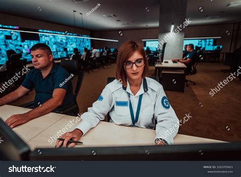 Female Security Operator Working Data System Stock Photo 2203705821 Shutterstock