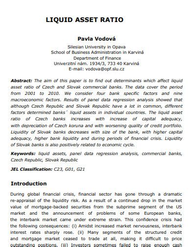 25 Liquid Assets Examples