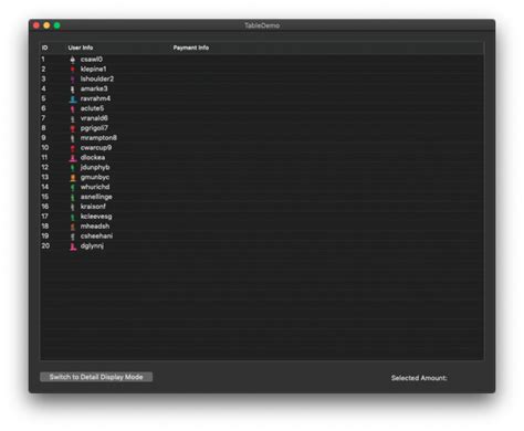 Macos Programming Working With Table Views