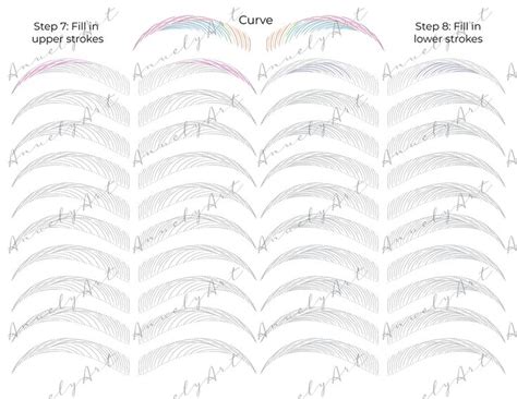 Microblading Patterns Nanoblade Pattern Basic Advance Curve S