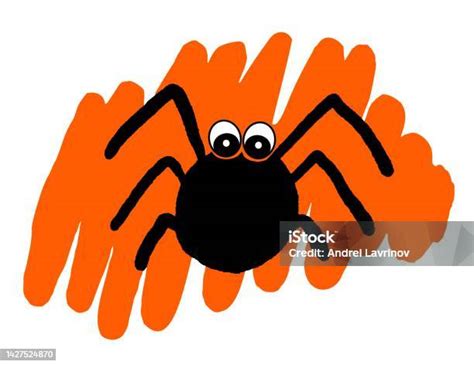 배너 전단지 및 엽서를위한 거미의 검은 실루엣 낙서 요소를 디자인하십시오 해피 할로윈 인사말 카드 10월에 대한 스톡 벡터 아트 및 기타 이미지 Istock