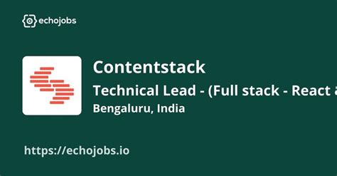 Hiring Technical Lead Full Stack React And Node Bengaluru India Javascript Aws