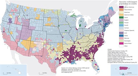 Ancestry Map Of The United States City Data Blog