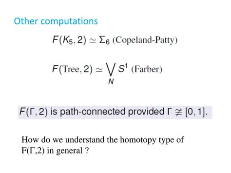 Ppt Lectures On The Geometry And Topology Of Configuration Spaces