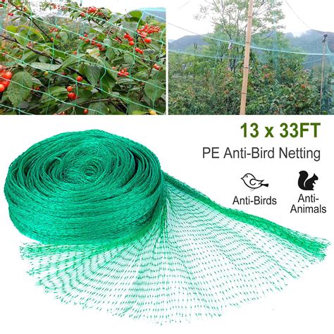 Imountek 13 X 33ft Garden Netting Heavy Duty Pe Anti Bird Netting