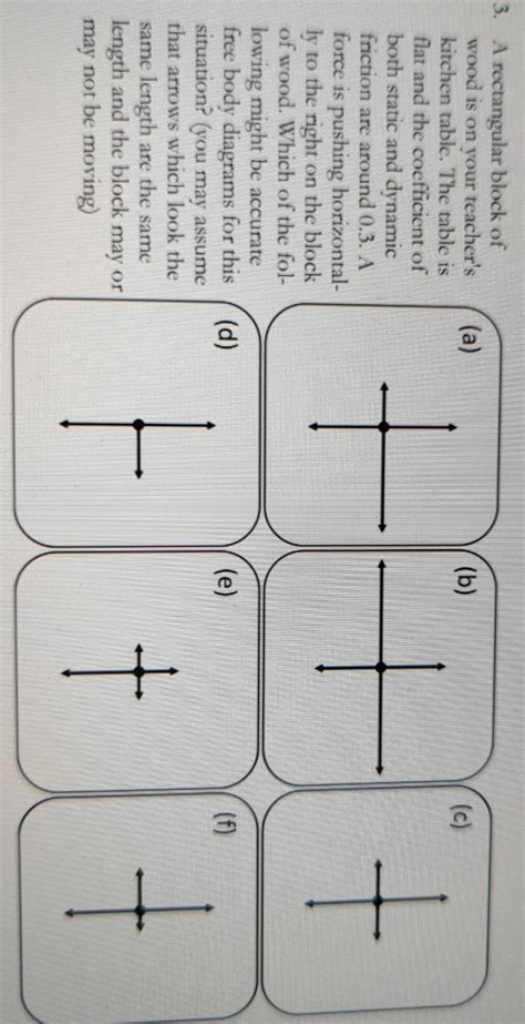 Solved A B C A Rectangular Block Of Wood Is On Your Chegg Com