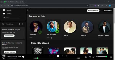 Venkata Sai Chakrarao Ramisetti On Linkedin Webdevelopment Javascript Spotifyclone