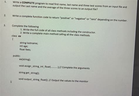 Solved Write A COMPLETE Program To Read First Name Last Chegg