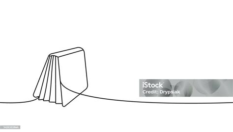 닫힌 책 한 줄 연속 그림 서점 도서관 연속 한 줄 그림 벡터 미니멀리스트 선형 일러스트레이션 0명에 대한 스톡 벡터 아트 및 기타 이미지 Istock