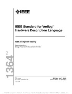 Ieee Standard For Verilog Hardware Description Language Pdf