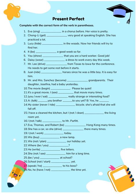 Present Perfect Online Exercise For B1 Present Perfect Present Perfect Tense Exercises