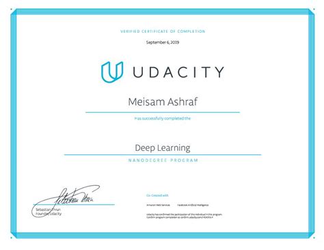 Meisam Ashraf On Linkedin Deeplearning Udacity Pytorch Awscommunity