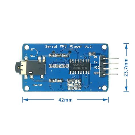 yx6300 uart ttl serial mp3 music player module ifuture technology