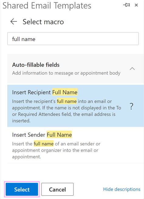 How To Use Macros In Shared Email Templates For Outlook