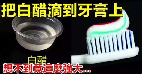 把白醋滴在牙膏上！沒能想到它竟然這麼強大，解決了很多女性的煩惱哦！
