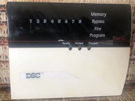 Used Untested Dsc Power Series 832 8 Zone Led Security Alarm Keypad Ebay