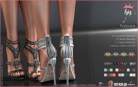 Second Life Marketplace Zk Isis Shoes Fatpack