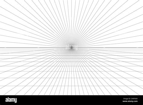 One Point Perspective Grid Background Abstract Grid Line Backdrop Drawing Perspective Mesh