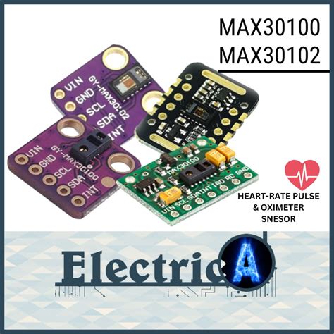 Heart Rate Pulse Sensor And Oximeter Max30100 Max30102 Compatible Arduino