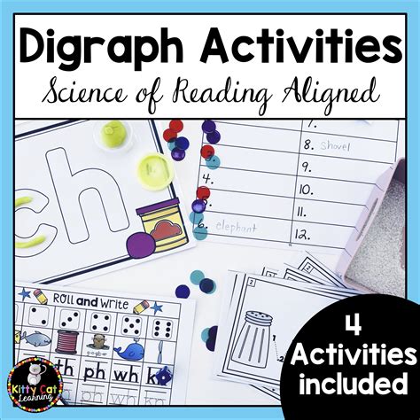 Consonant Digraph Activities 1st Grade Phonics Activities For Consonant Digraphs Ch Sh Th