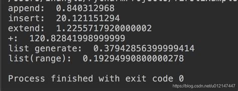 Python中列表添加元素各方法耗时情况 Csdn博客