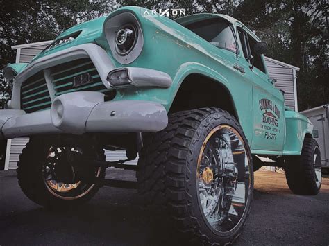 1957 Chevrolet C15 C1500 Pickup Wheel Offset Super Aggressive 3 5