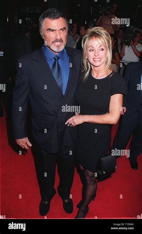 Los Angeles Ca October 15 1997 Actor Burt Reynolds And Girlfriend