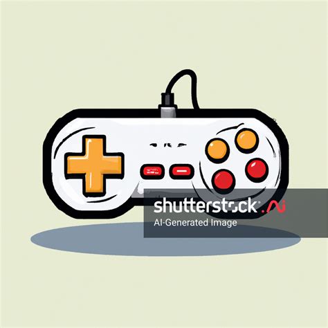 Retro Game Controller Flat Design Retro Ai Generated Image 2409532437 Shutterstock