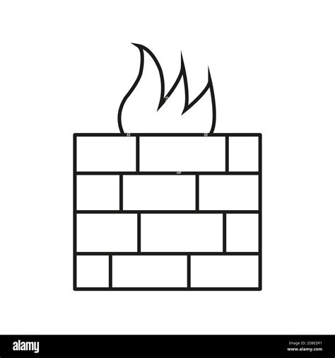 Firewall Icon Element Of Security Icon For Mobile Concept And Web Apps Thin Line Firewall Icon