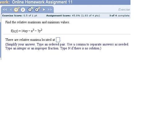 Solved Find The Relative Maximum And Minimum Values Fxy