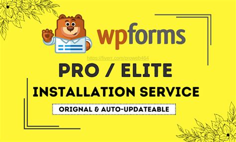 Activate Wpforms Pro Elite Or Gravity And Fluent Forms By Proweb464 Fiverr