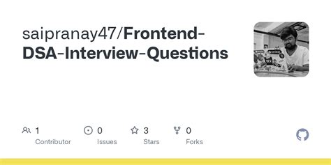 Github Saipranay47frontend Dsa Interview Questions