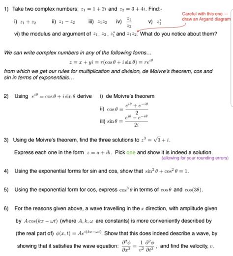 solved 1 take two complex numbers zi 1 2i and 꿩 3