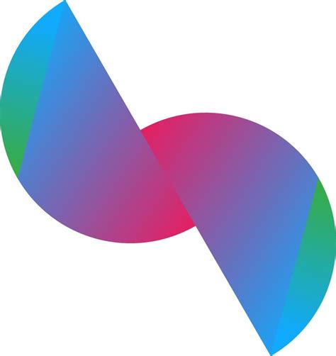 Geometric Icon Of Arc Two Arc Shapes Forming A Circle Illustration Of