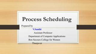 Process Scheduling PPT