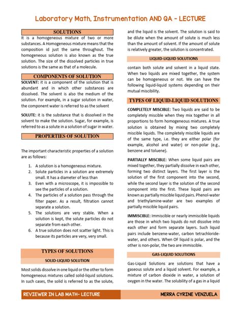 Lab Math Lec Midterms Pdf Spectrophotometry Chromatography