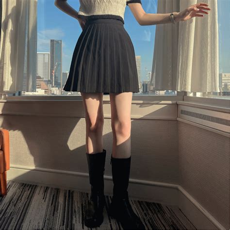 러블리💞데이트룩 하이틴 찰랑 플리츠 하이웨스트 미니 스커트 테니스 뒷 밴딩 핀턱 주름 A라인 주름 플레어 치마 3col 에이블리