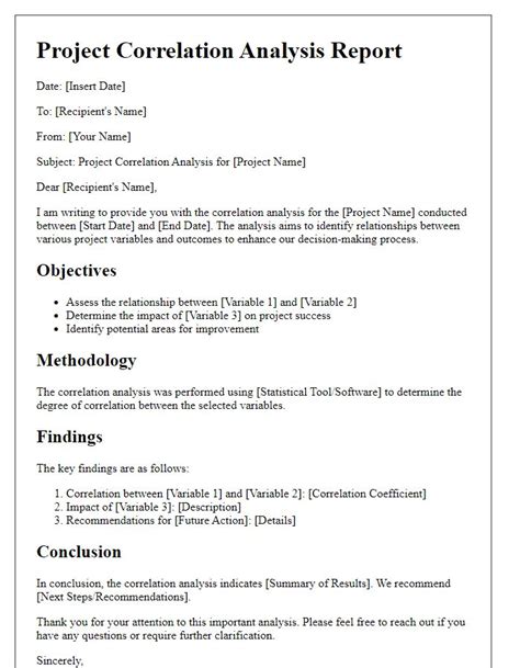 Letter Template For Project Dependency Analysis Free Samples In Pdf